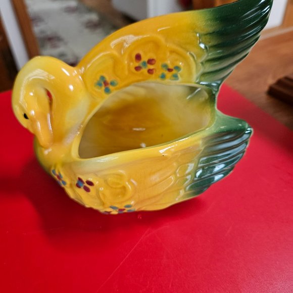 Accents | Vintage Goose Planter Ceramic Pottery And Duck Figurine ...